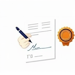 ký tên đóng dấu Tiếng Anh là gì