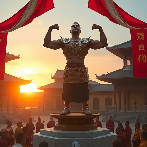 diễu võ dương oai Tiếng Anh là gì