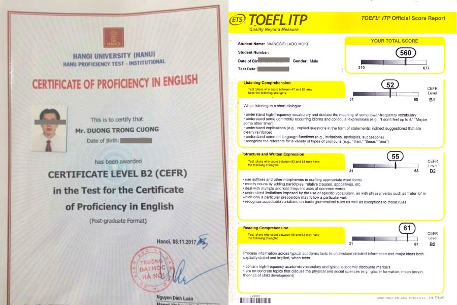 Bằng B2 Tiếng Anh tương đương IELTS, TOIEC bao nhiêu?