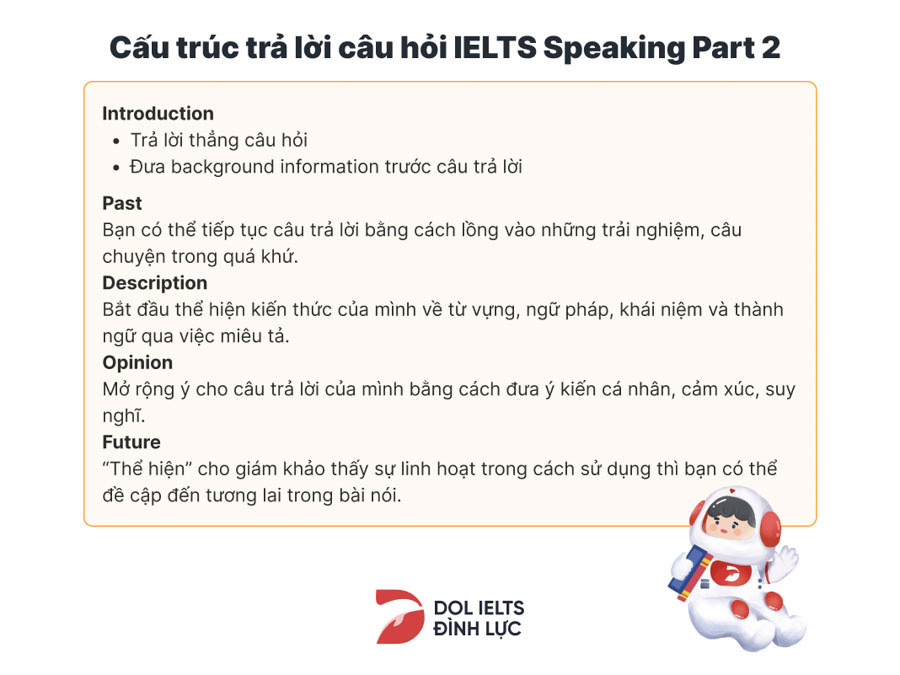 IELTS Speaking Part 2 Tips - Mẹo Trả Lời Speaking Part 2