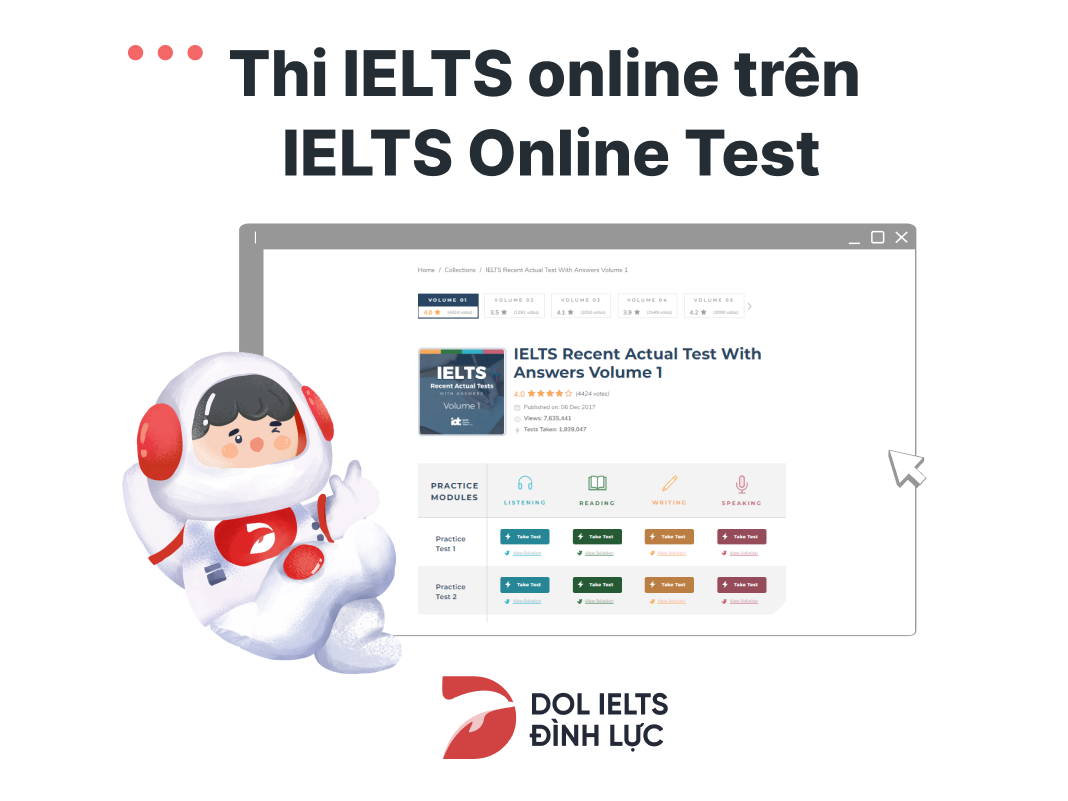 Thi thử IELTS online miễn phí taị DOL English - Sigma Academy