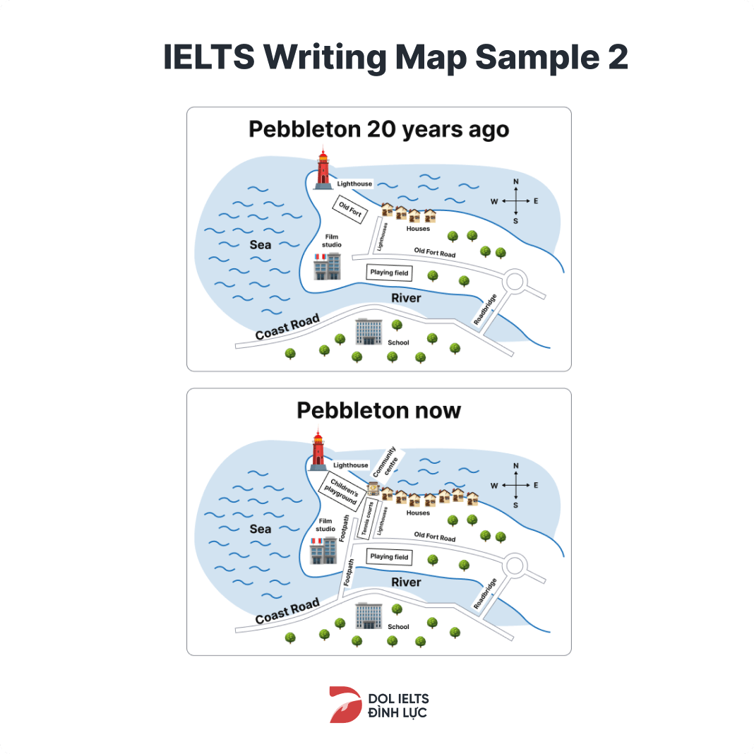 T ng H p B i M u IELTS Writing Task 1 D ng Map Band i m 9