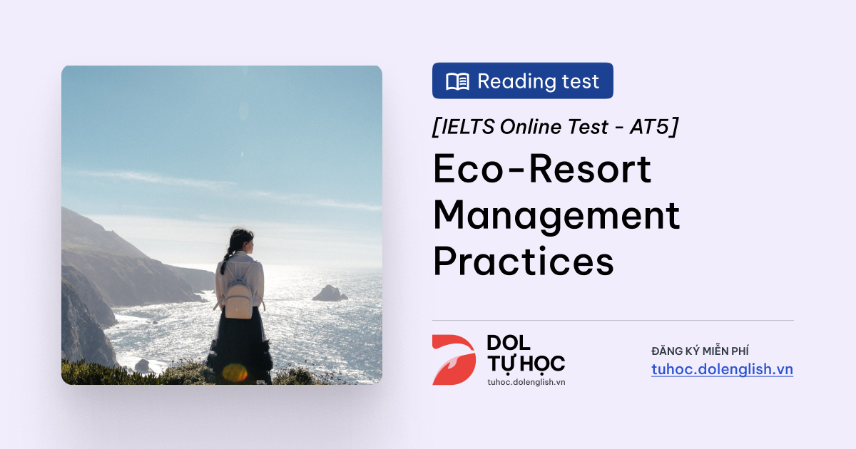 Eco-Resort Management Practices IELTS Reading Answers with Explanation ...